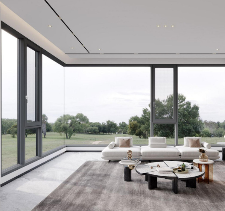 Soundproof Weather Resistant Aluminum Swing Window