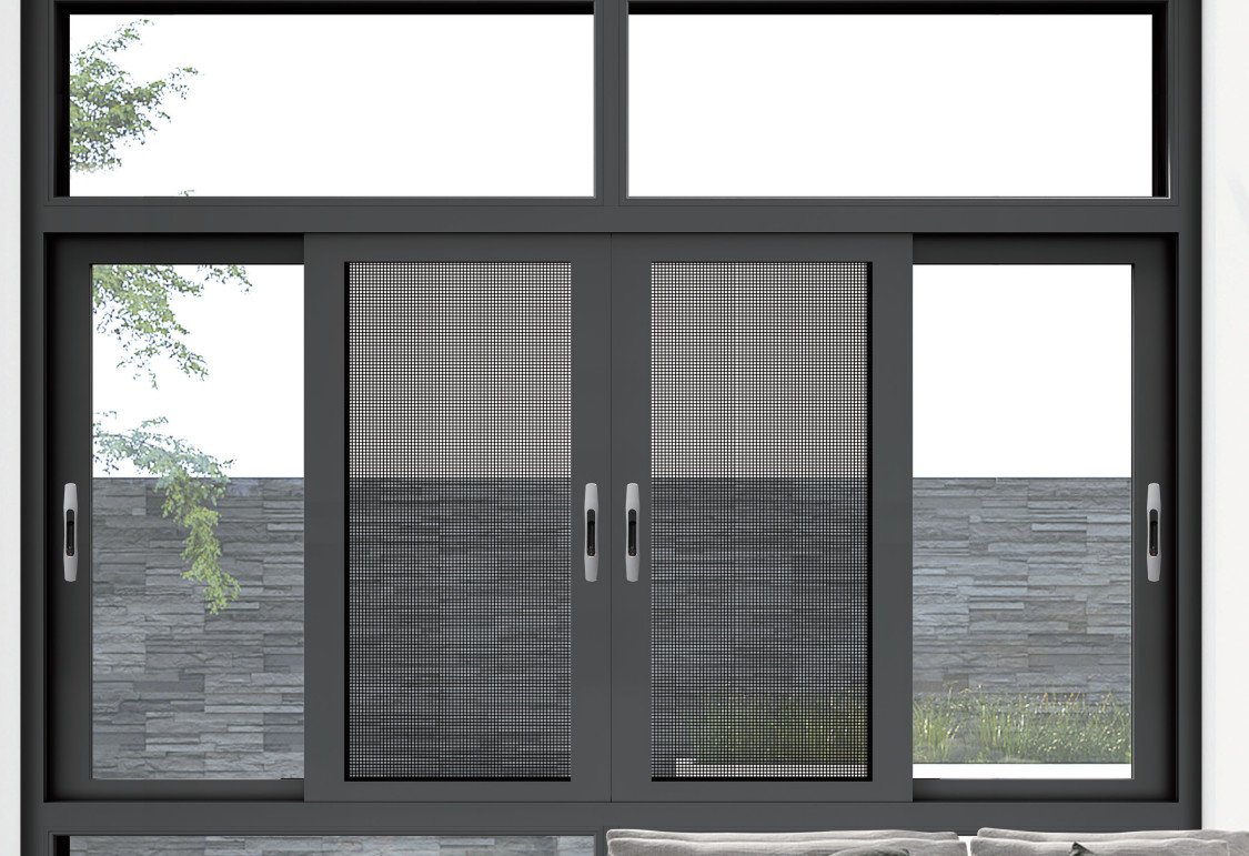Smooth Operation Aluminum Sliding Window With Double Glazed Glass