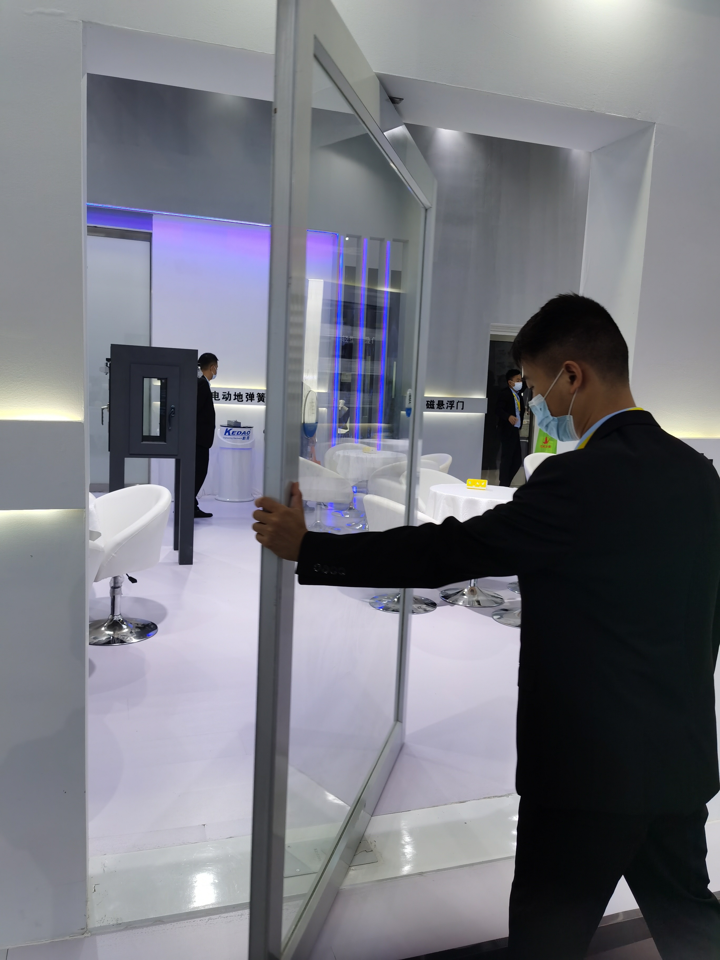 Slim Frame Tempered Glass Pivot Door