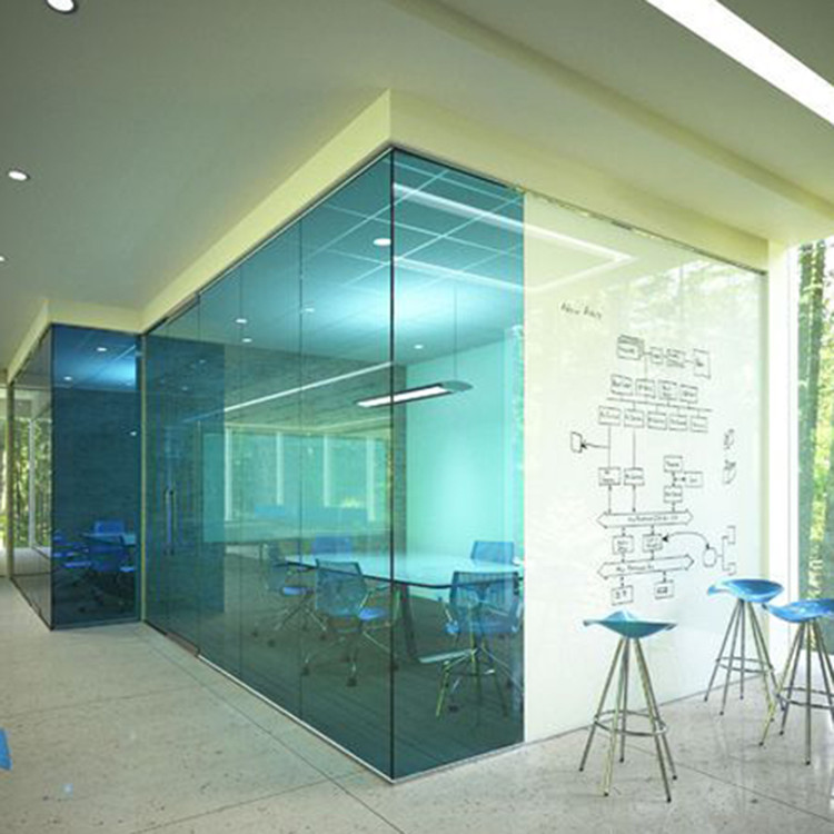Slim Frame Demountable Glass Partitions Clear and Tempered Glass